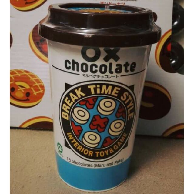 日版 OX chocolate 咖啡杯 點心 OX棋 桌遊 杯緣膠膜未拆封 | 蝦皮購物