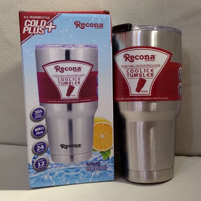Recona不鏽鋼真空雙層斷熱酷冰杯 冰霸杯 保冰杯(900ml) | 蝦皮購物