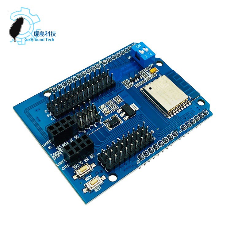 【環島科技】(b2-4) Shield ESP8266物聯網 R3串口 Wi-fi擴展板兼容Arduino | 蝦皮購物