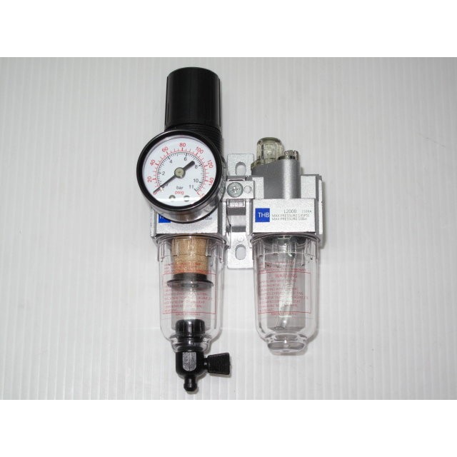 附發票【新宇電動五金行】台灣製造 THB 迷你三點組合 FRL-202 調壓+濾水+給油 濾水器 調壓閥 給油器 | 蝦皮購物