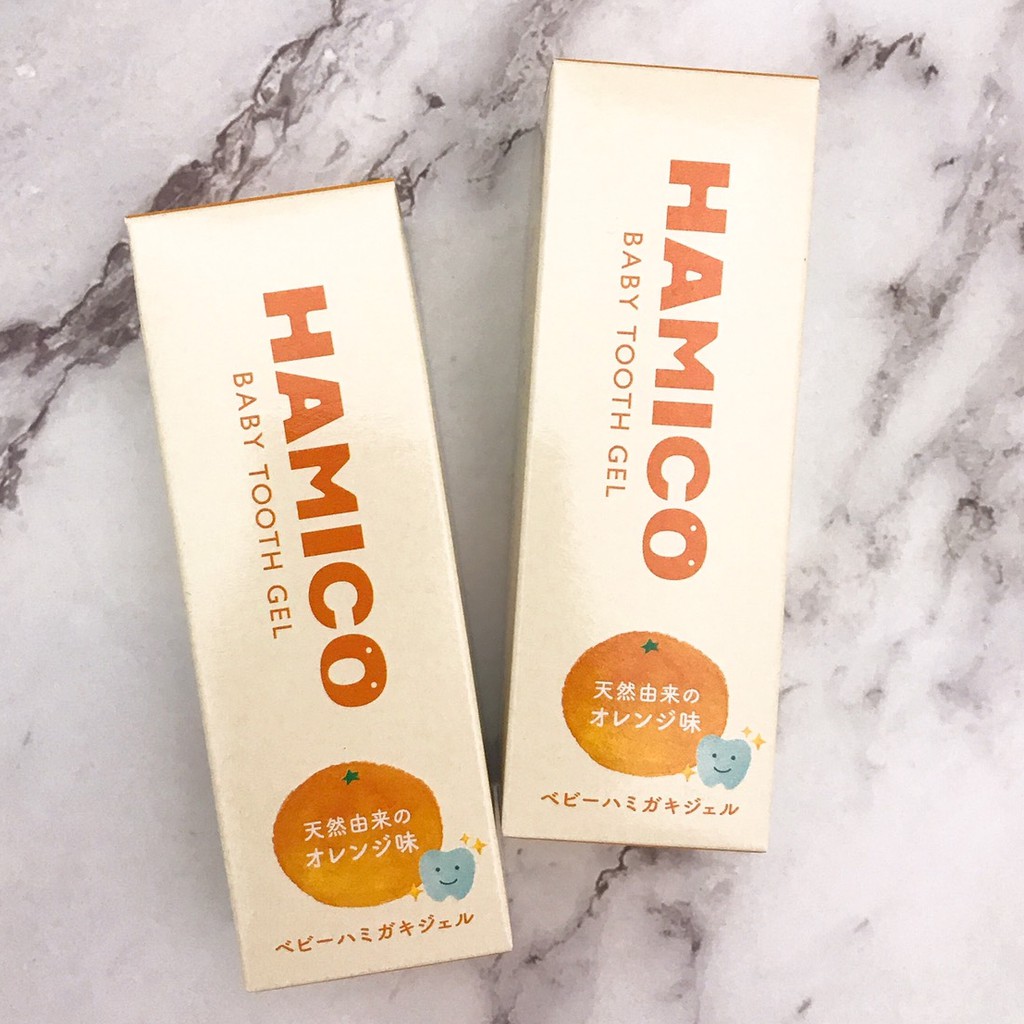 日本 Hamico 寶寶食品級牙膏 橘子口味 | 蝦皮購物