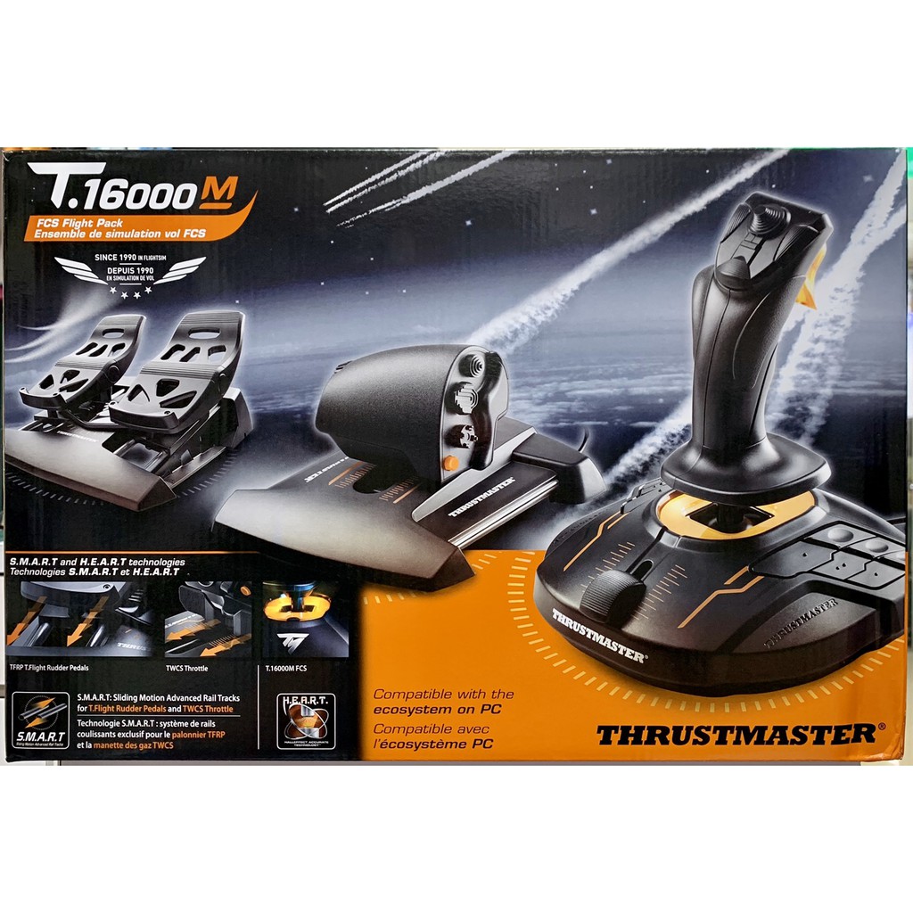 "全新" Thrustmaster T.16000M FCS Flight Pack 模擬飛行搖桿 支援PC系統 | 蝦皮購物