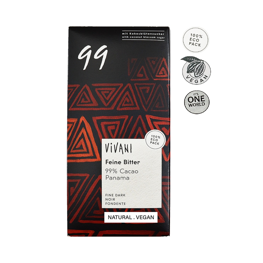 Vivani 德國精選85% 92% 99% 100%黑巧克力片(80g) | 蝦皮購物