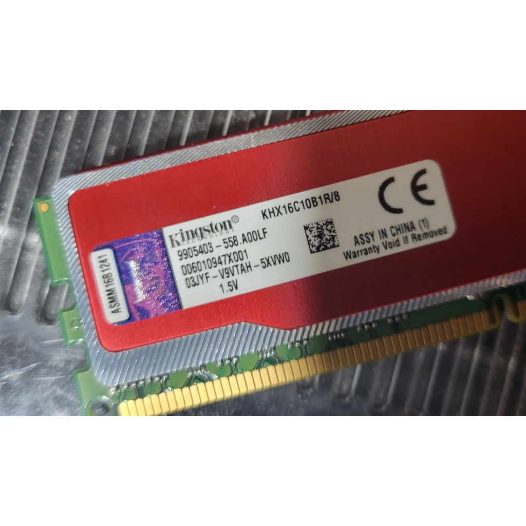散裝新品 金士頓Kingston HyperX red 8GB DDR3 1.5V KHX16C10B1R/8 550元 | 蝦皮購物