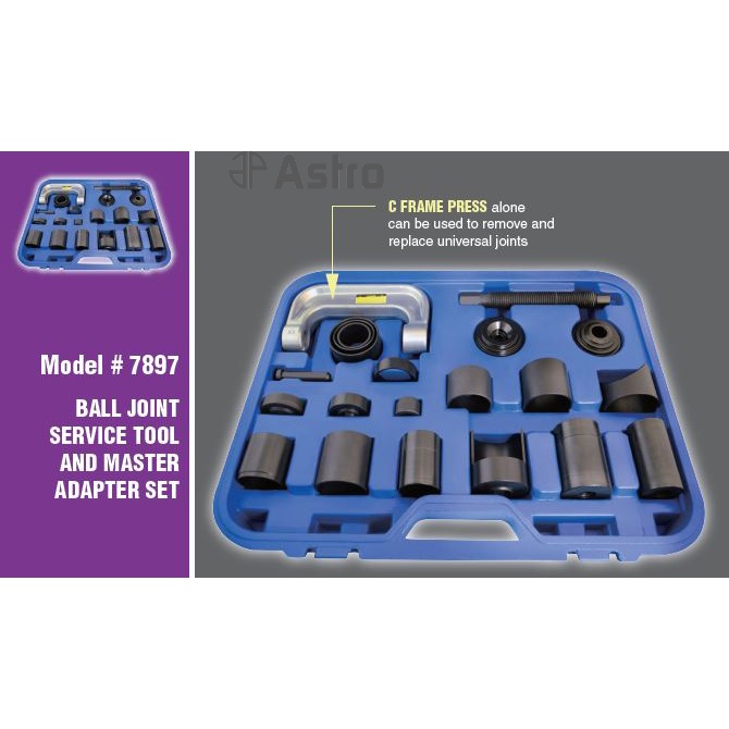 Astro pneumatic 7897 ball joint service tool and master adapter set store