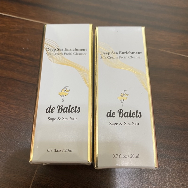 全新現貨 deBalets小巴黎絲綢奶霜潔面乳(鼠尾草&海鹽)20ml | 蝦皮購物