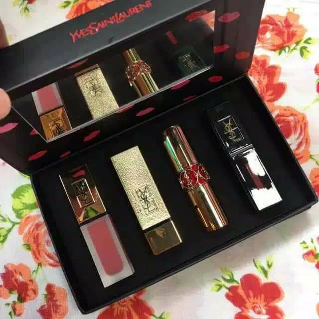 Ysl Tattoouage Couture Matte Lip Stain Gift Set 4 合 1 | 蝦皮購物