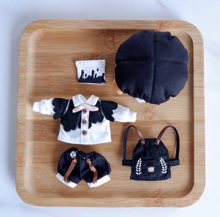 《現貨》【風閣】小小麵包師套裝-ob11/黏土人/gcs/麵包/娃褲/娃衣/廚師/麵包師/T恤/麵包套裝/娃服/套裝 | 蝦皮購物