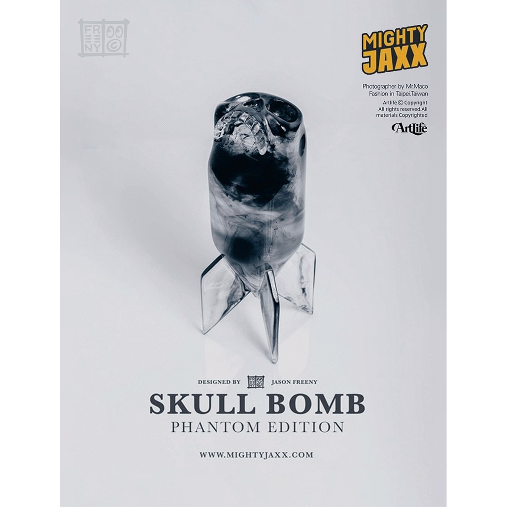 ArtLife @ MIGHTY JAXX Jason Freeny Skull Bomb ART 透明水墨 骷髏炸彈 | 蝦皮購物