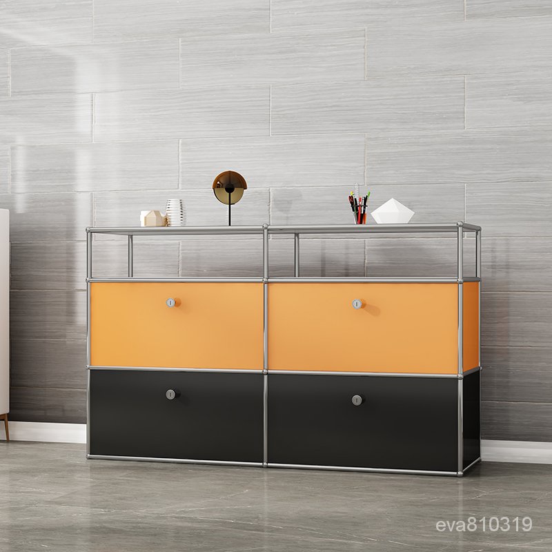 【免運】定製中古餐邊櫃傢用客廳ins風儲物櫃收納櫃簡約USM櫃模塊組閤櫃子 JCE4 | 蝦皮購物