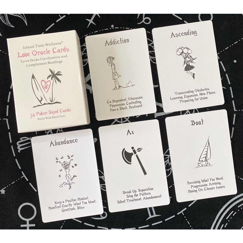 「寶時玄境」愛的神諭卡白色 Island Time Wellness Love Oracle 英文訂制卡牌 桌游 | 蝦皮購物