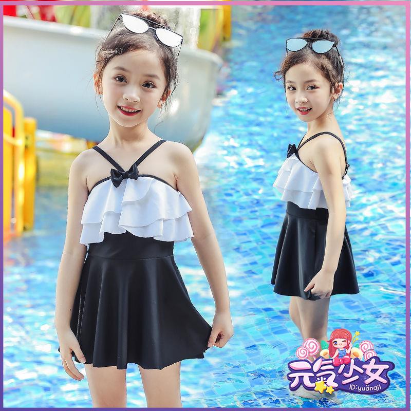 【台灣公司貨】兒童泳衣女 女童游泳衣小中大童寶寶分體泳裝小公主裙式韓國可愛 大碼泳衣 | 蝦皮購物
