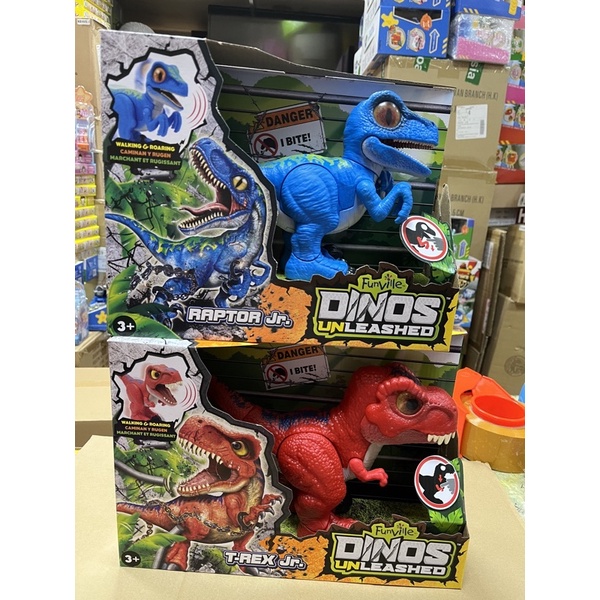現貨 全新 正版 原價599元 Funville Dinos Unleashed FUN恐龍 奔跑暴龍 奔跑迅猛龍 | 蝦皮購物