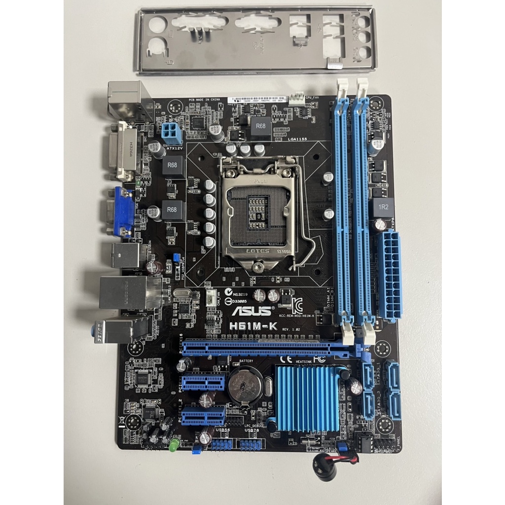『羅馬資訊』華碩 H61M-K 1155腳位 含擋板 | 蝦皮購物