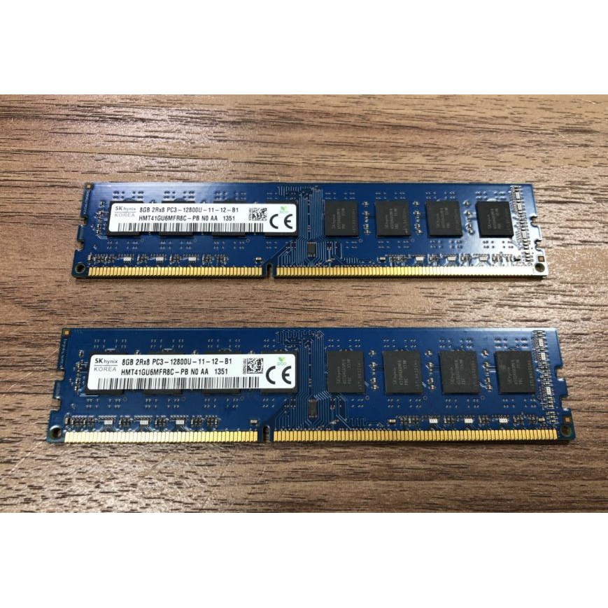 SK Hynix 8GB DDR3 2Rx8 PC3-12800U 11-12-B1 | 蝦皮購物