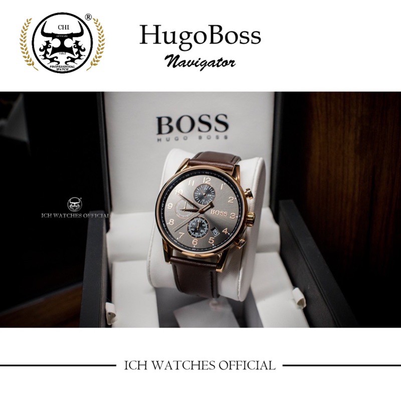 原裝進口美國Hugo Boss Navigator系列三眼計時錶 | 蝦皮購物