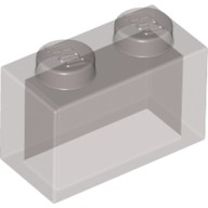 LEGO 6244909 35743 3065 3004 透明 鐵灰色 1x2 基本磚 Transparent Brow | 蝦皮購物
