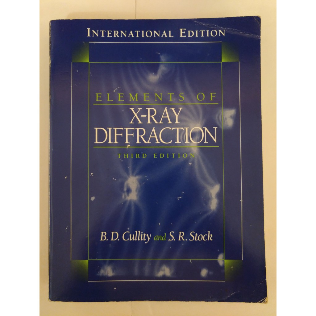 Elements of X-Ray Diffraction,3e,Cullity,Stock,9780131788183 | 蝦皮購物