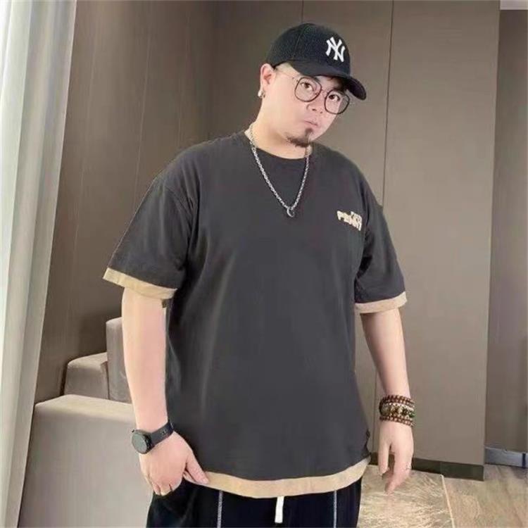 300斤大碼短袖T恤男士加大碼寬松半袖丅體恤胖子上衣韓版潮流男8XL | 蝦皮購物