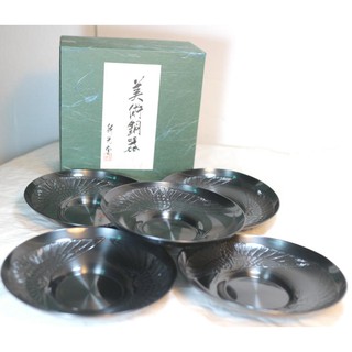 SHINKO~免運費~日本製造~新光堂~BC1052~銅製~純銅~黑銅~鶴模茶托~5 個一組~11*2.0cm~ | 蝦皮購物