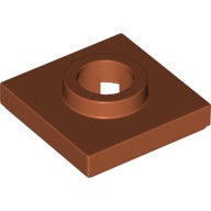 LEGO 樂高 27448 深橘 平板附大孔 Tile 2X2 Large Hole 6372268 | 蝦皮購物