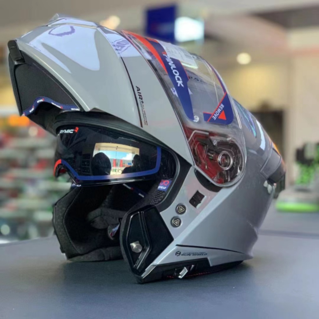 全罩式安全帽 可樂帽 RYMIC R935 可拆洗 耳機槽 安全帽 雙鏡片 | 蝦皮購物