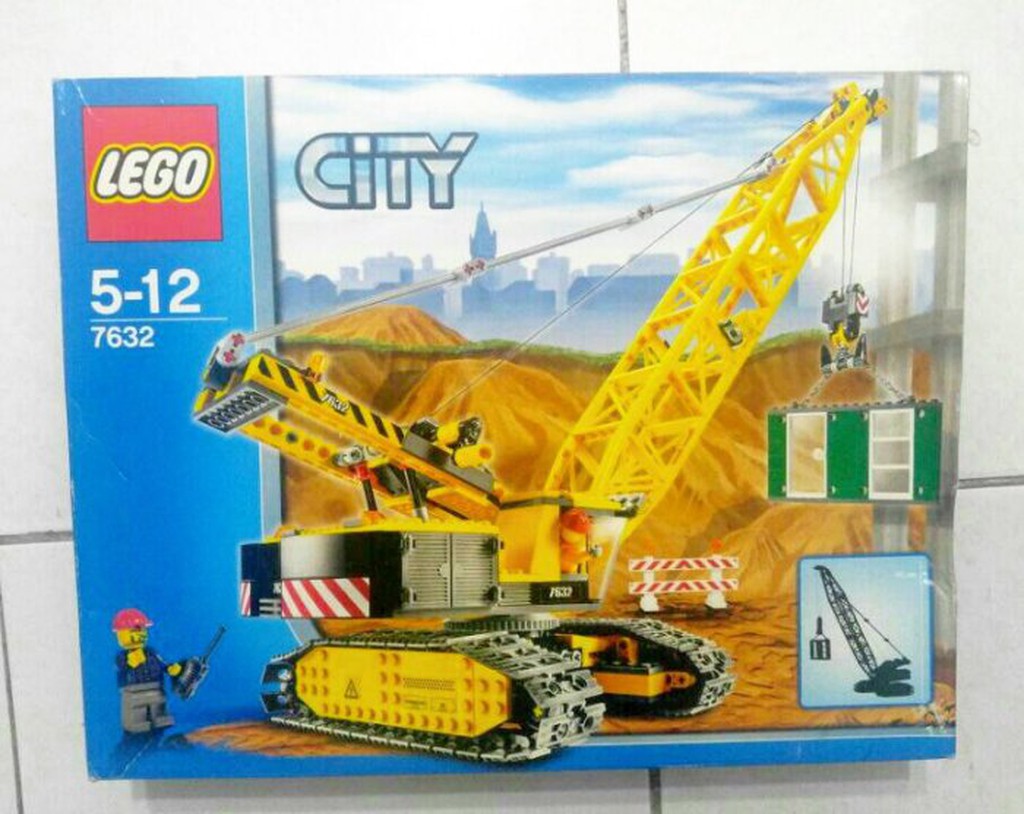 全新 未拆 絕版 樂高 LEGO 7632 CITY 2009 城市系列 工程 履帶 起重機 | 蝦皮購物