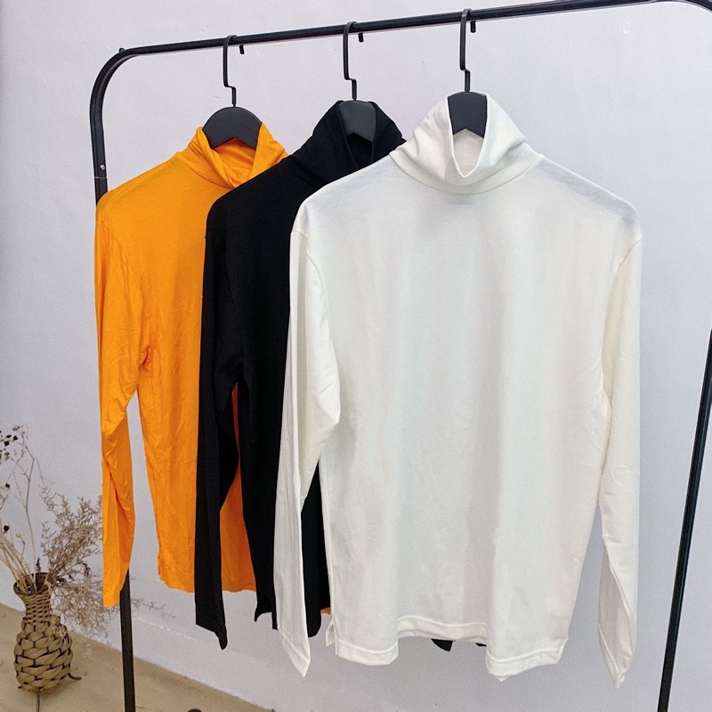 [現貨秒發] O7O7 made 特殊色 超彈性 親膚 棉質高領 打底衣 長袖 GD 韓國穿搭 | 蝦皮購物