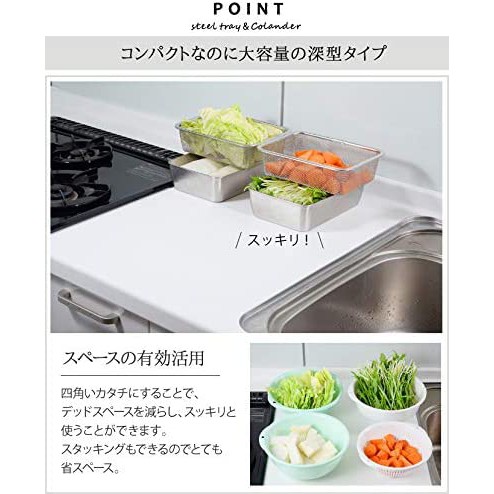 日本 Arnest 日本製不鏽鋼深型三件組/六件組 濾水網 單網 油炸盤 焗烤盤 不銹鋼 1750ml | 蝦皮購物