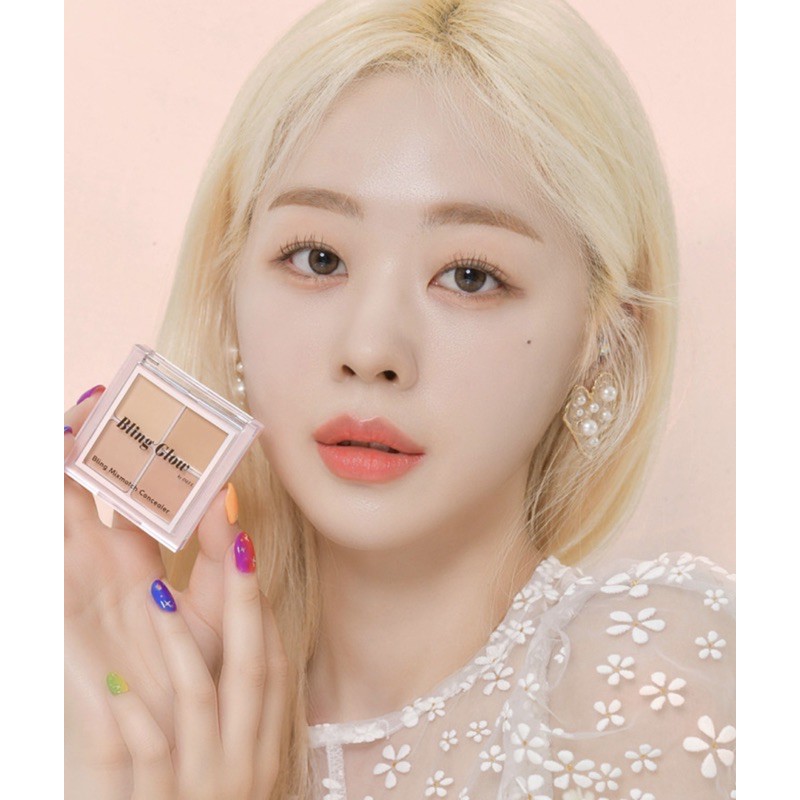 [BlingGlow ] 四色遮瑕膏盤 黑眼圈遮瑕 局部遮瑕 bling glow 遮瑕盤 | 蝦皮購物