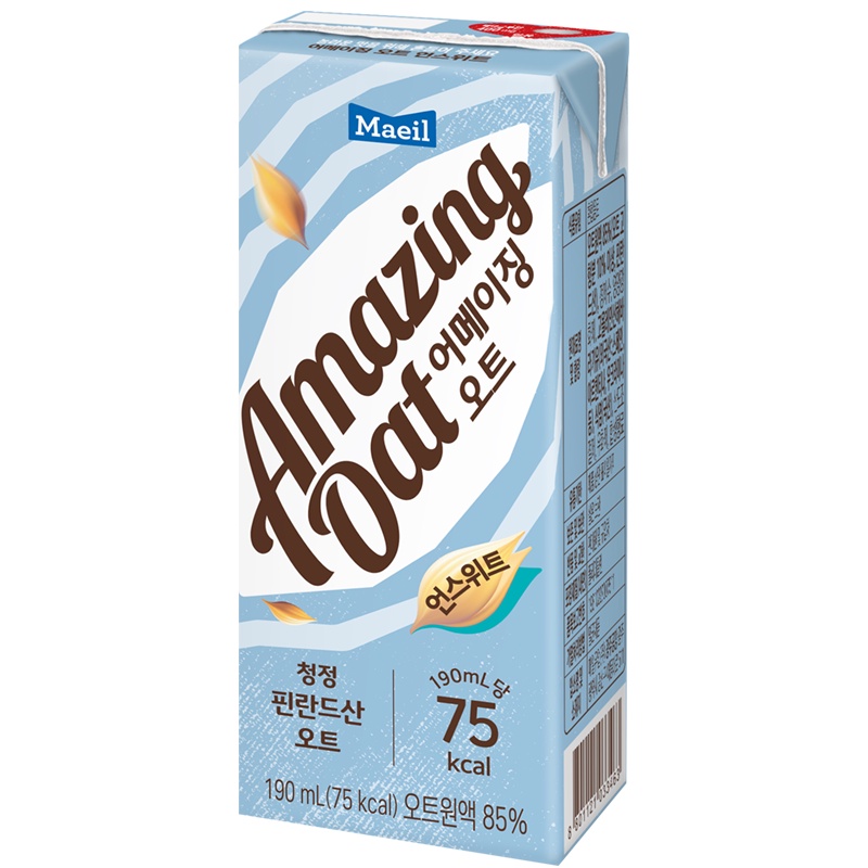 Chara 微百貨 》 韓國 Maeil 燕麥奶 植物奶 原味 無糖 190ml 團購 批發 | 蝦皮購物