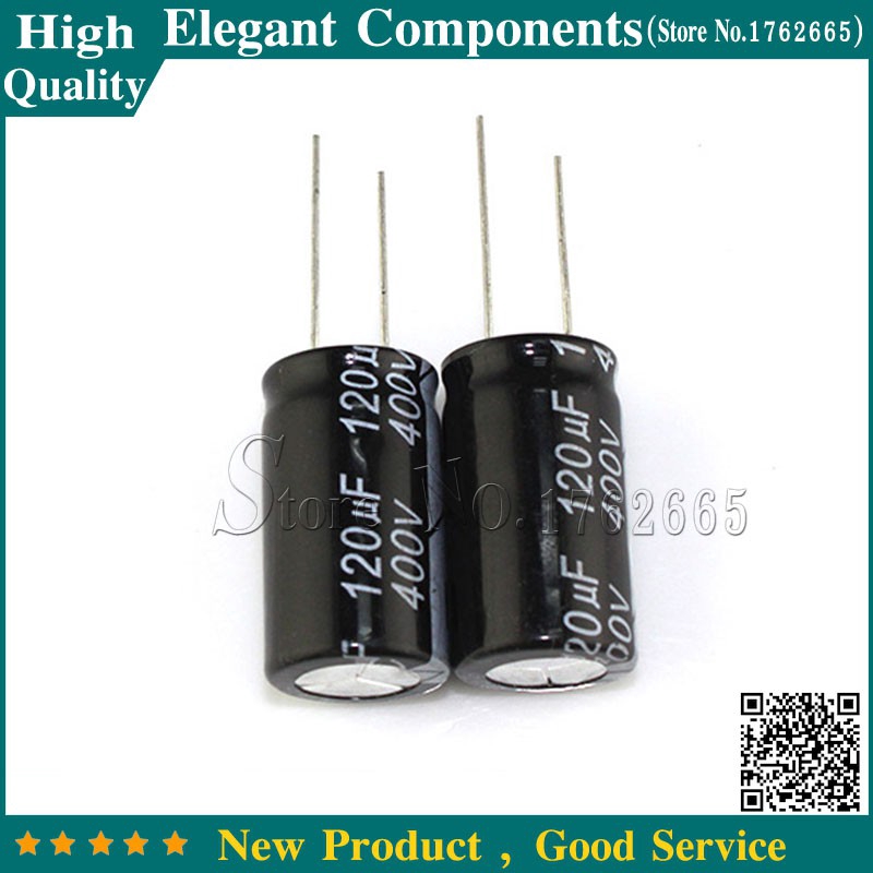 10pcs 120UF 400V 400V 120UF 18*30mm 鋁電解電容 400 V / 120 UF 尺寸 | 蝦皮購物