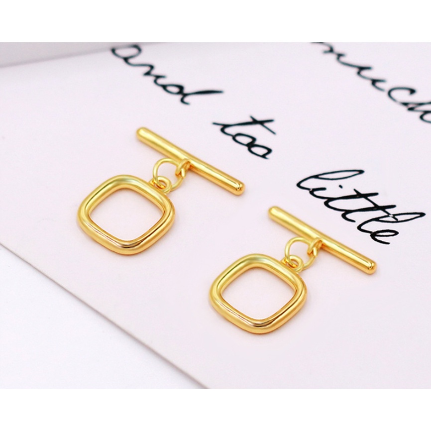 【現貨O10】電鍍18K大方型OT扣 手作 DIY | 蝦皮購物