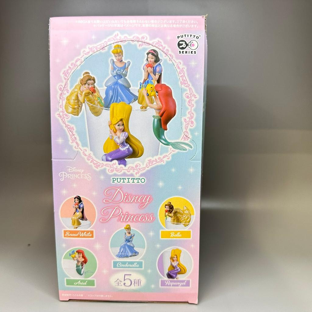 日本 日空版 正版 全新 迪士尼 公主系列 杯緣子 盒玩 擺飾 PUTITTO Disney 白雪公主 長髮公主 | 蝦皮購物