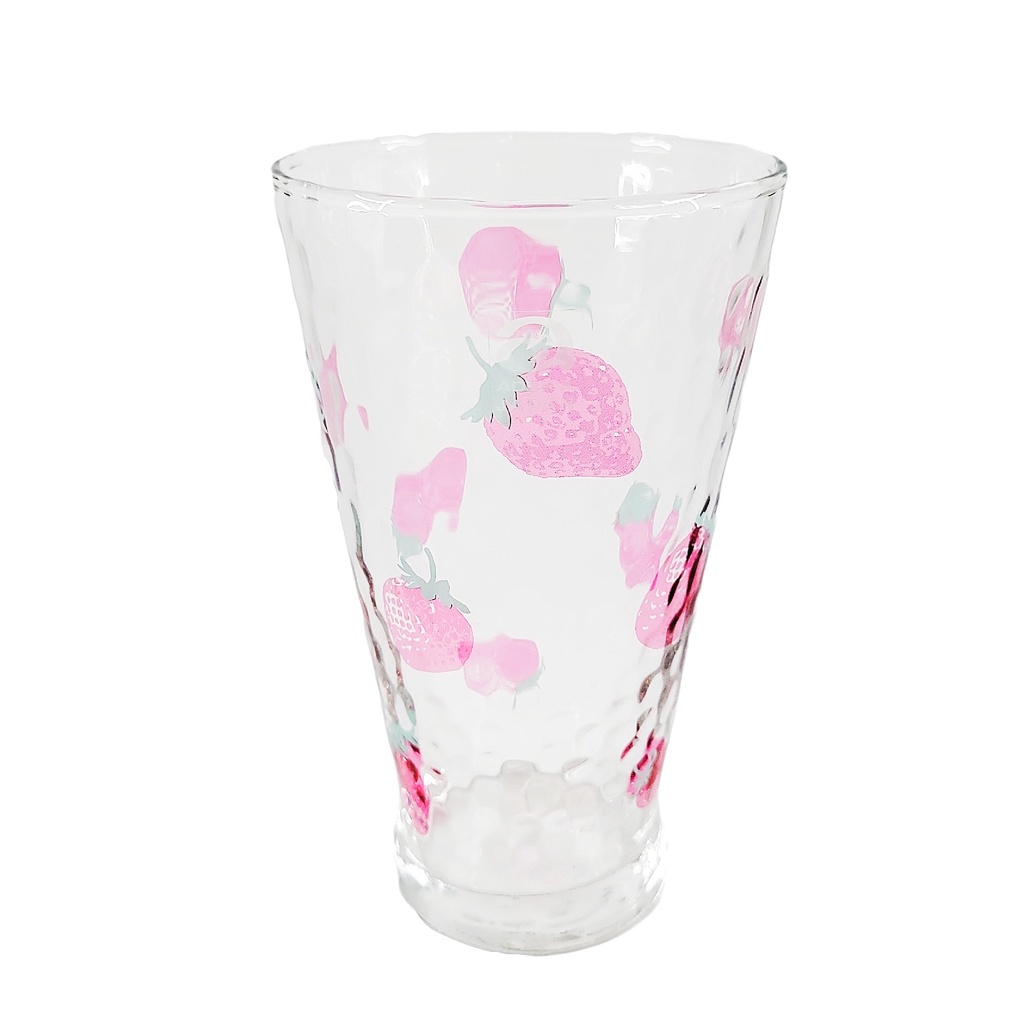 Vintage+。復古家。日本製 ADERIA fruits drops。隨手杯 水杯 玻璃杯(385ml/草莓/特價) | 蝦皮購物