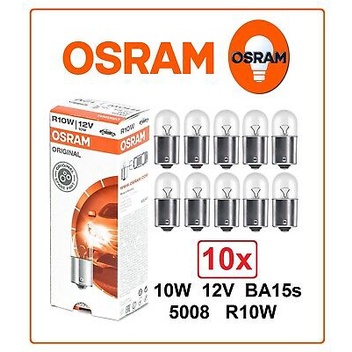德國 歐司朗 OSRAM 單心燈泡 5008 12V10W／5007 12V5W 牌照燈泡 G18單芯燈泡 平腳 小燈泡 | 蝦皮購物