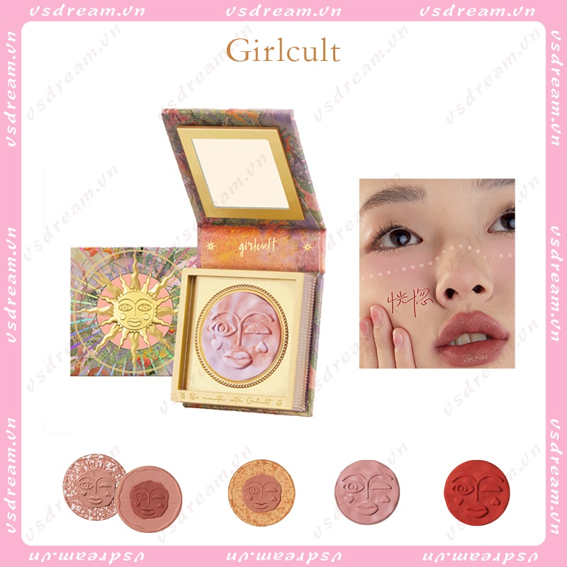 Girlcult情緒腮紅膏 高光修容盤 絲滑無粉感 輕鬆易暈染 fuwa福娃麻薯蜜桃藍紫膨脹色晒紅橘 | 蝦皮購物