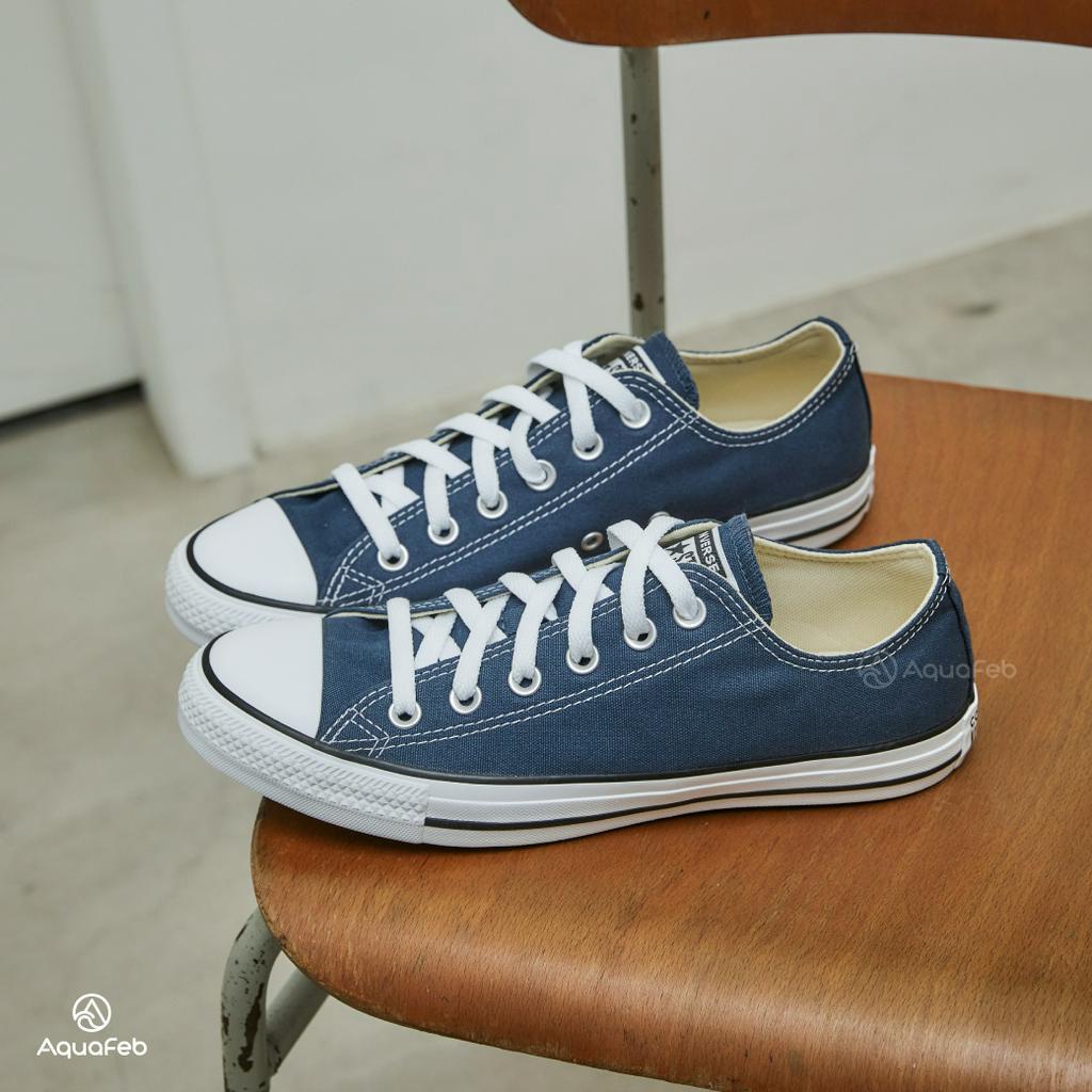 Converse Chuck Taylor All Star 低筒 深藍 帆布 基本款 休閒鞋 M9697C | 蝦皮購物