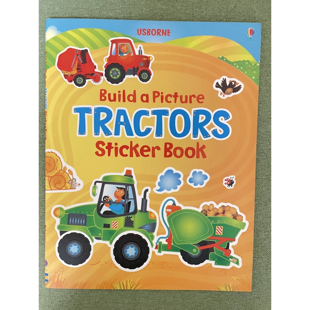 Usborne First sticker book TRACTORS 邊貼邊學英文(認識各式各樣的卡車) | 蝦皮購物