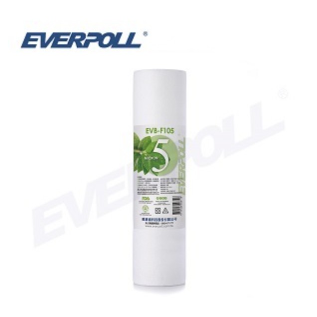 【高美淨水】愛科濾淨 EVERPOLL (EVB-F105) 5微米PP濾心-高雄美術館實體店面 | 蝦皮購物