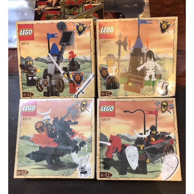 LEGO 4816+4817+4818+4819 獅子國戰士系列 (4盒全) 2000年 稀有電鍍武器裝備全合體 | 蝦皮購物