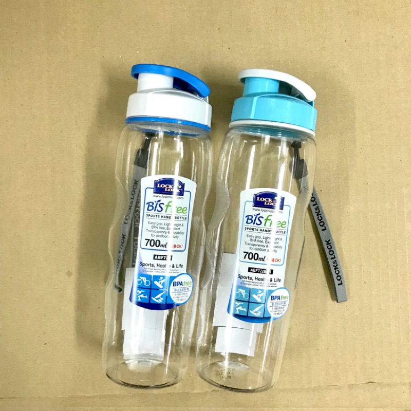 樂扣700ml藍藍優質運動水壺 Tritan系列附掛帶（ABF722 B01白淺藍）現貨 運動水壺 好看耐用 | 蝦皮購物
