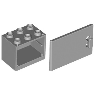 磚家 LEGO 樂高 淺灰色 Container 容器 櫃子 櫥櫃 2x3x2 4532 92410 4533 | 蝦皮購物