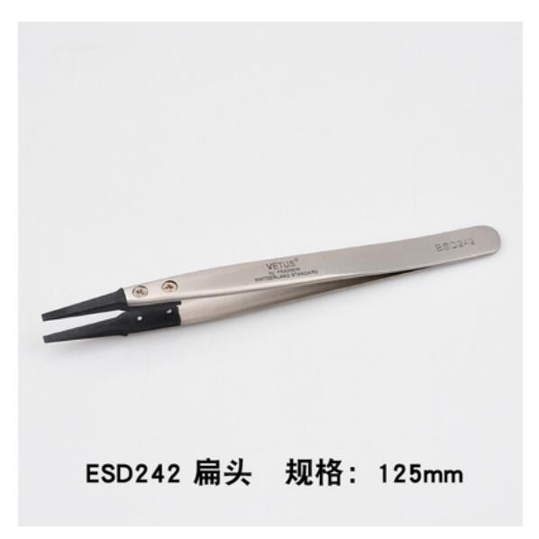 VETUS鑷子尖頭可換頭防靜電碳纖維鑷子ESD-259 ESD249 ESD-00 ESD-7A ESD-2A | 蝦皮購物