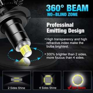8面LED30000LM H7 Led 360 H1 HB3 HB4 9012 HIR2 Led H11 H8 9006 | 蝦皮購物