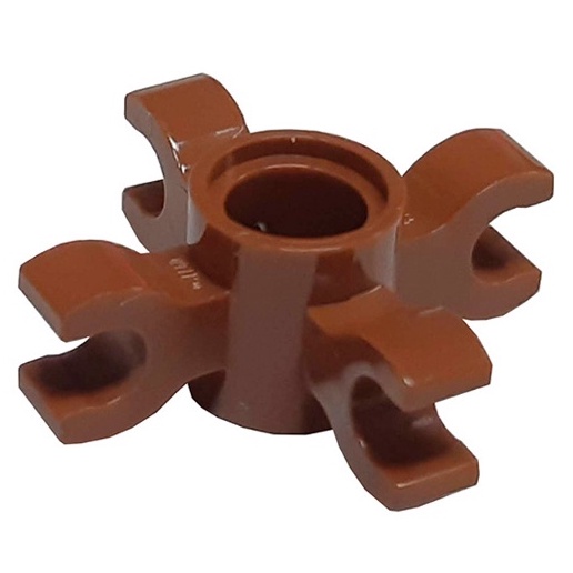 樂高 Lego 紅棕色 4夾 圓孔 連接器 夾子 科技 90202 Reddish Technic Pin Clips | 蝦皮購物