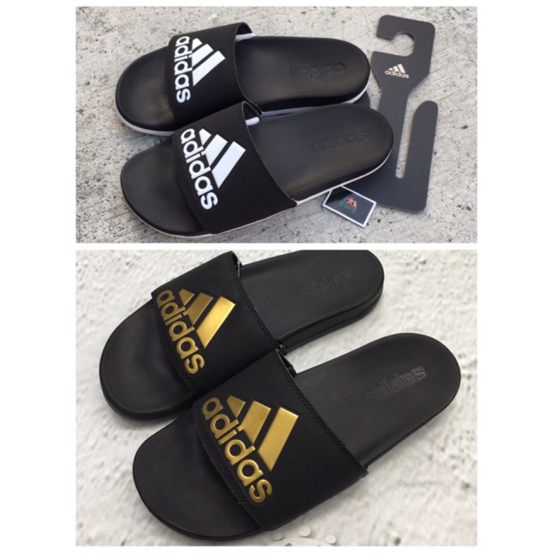 《TNT》ADIDAS ADILETTE COMFORT 中性 軟底 字母 運動拖鞋 CG3427 / B41742 | 蝦皮購物