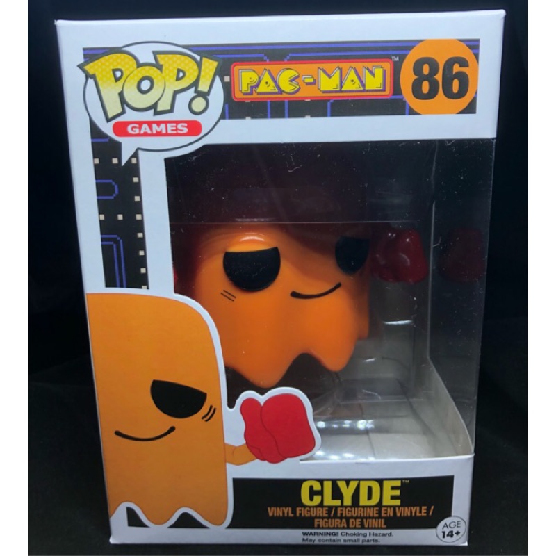 FUNKO POP #86 PAC-MAN 小精靈 CLYDE 微盒損 現貨 附保護盒 | 蝦皮購物