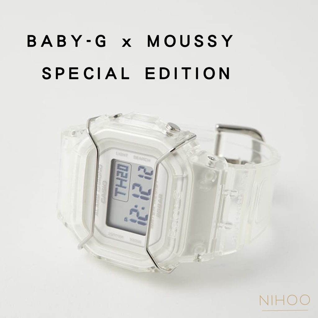 現貨🤍 baby-G x moussy 聯名 手錶 透明 錶 20週年紀念版 限定 日本 代購 | 蝦皮購物