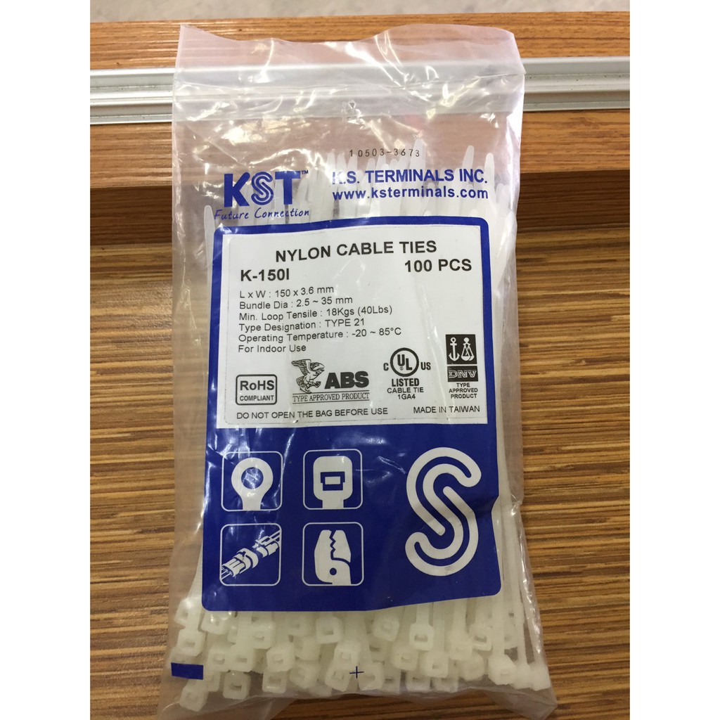 KST 紮線帶 束線帶 束帶 K-150I 150mm * 3.6mm | 蝦皮購物